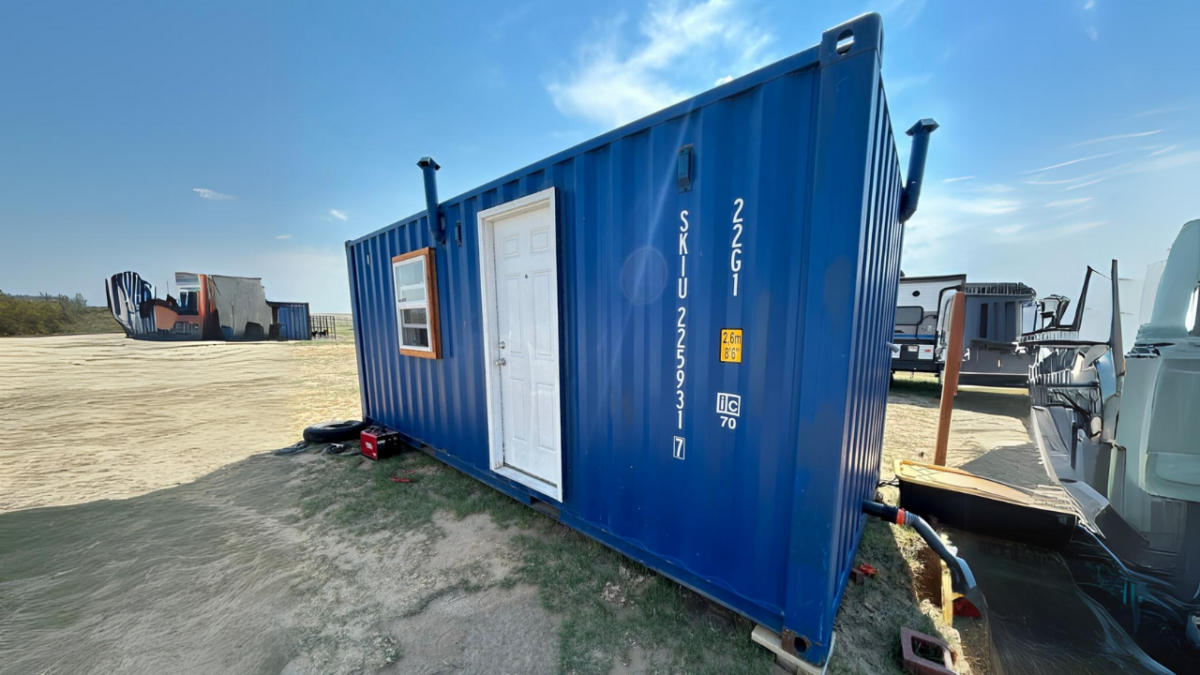 20ft Conex Container Home is a Bachelor's Off-Grid Pad