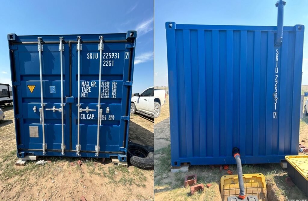 20ft Conex Container Home is a Bachelor's Off-Grid Pad