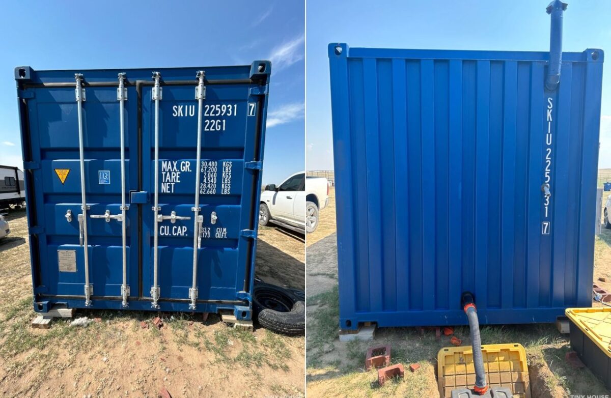 20ft Conex Container Home is a Bachelor's Off-Grid Pad