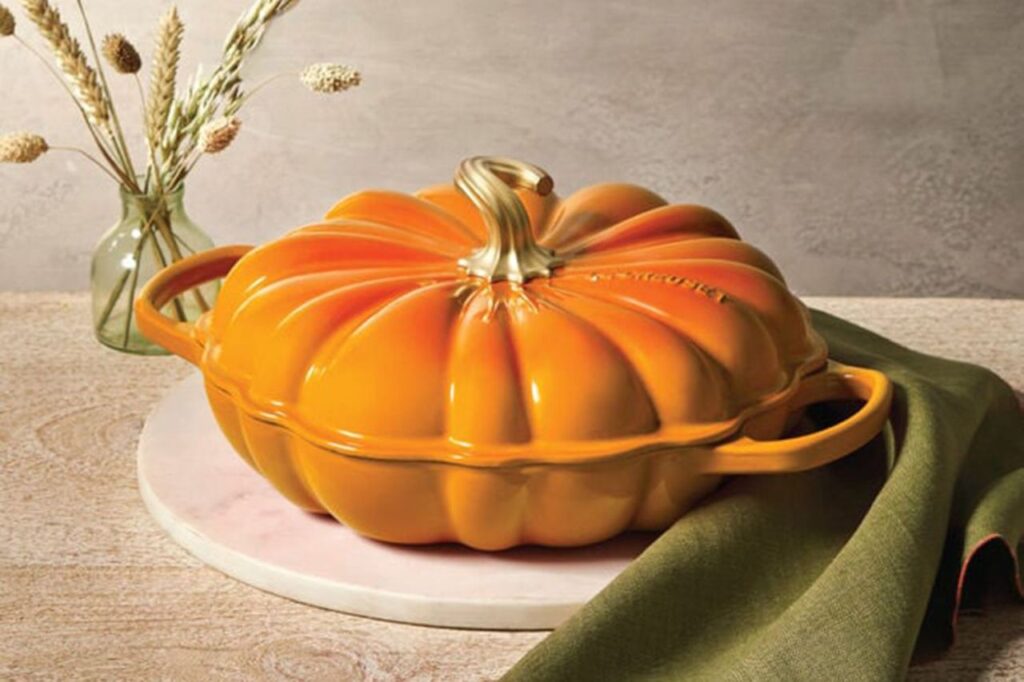 Le Creuset Celebrates Fall With New Pumpkin-Shaped Cookware