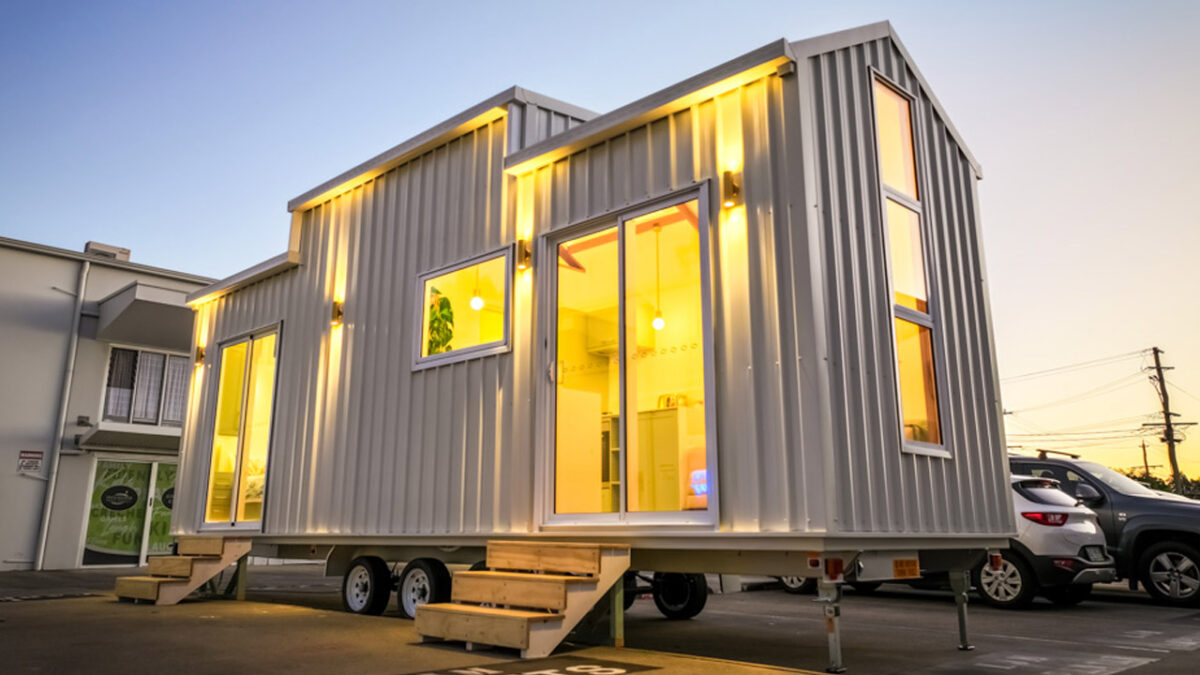 Bryce Langston’s Two-Door Rasa Mahal Tiny House is Unique in Bits