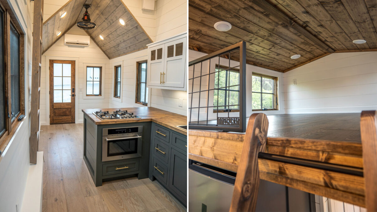 Teton is 34ft Cottagecore Tiny House With Two Bedrooms