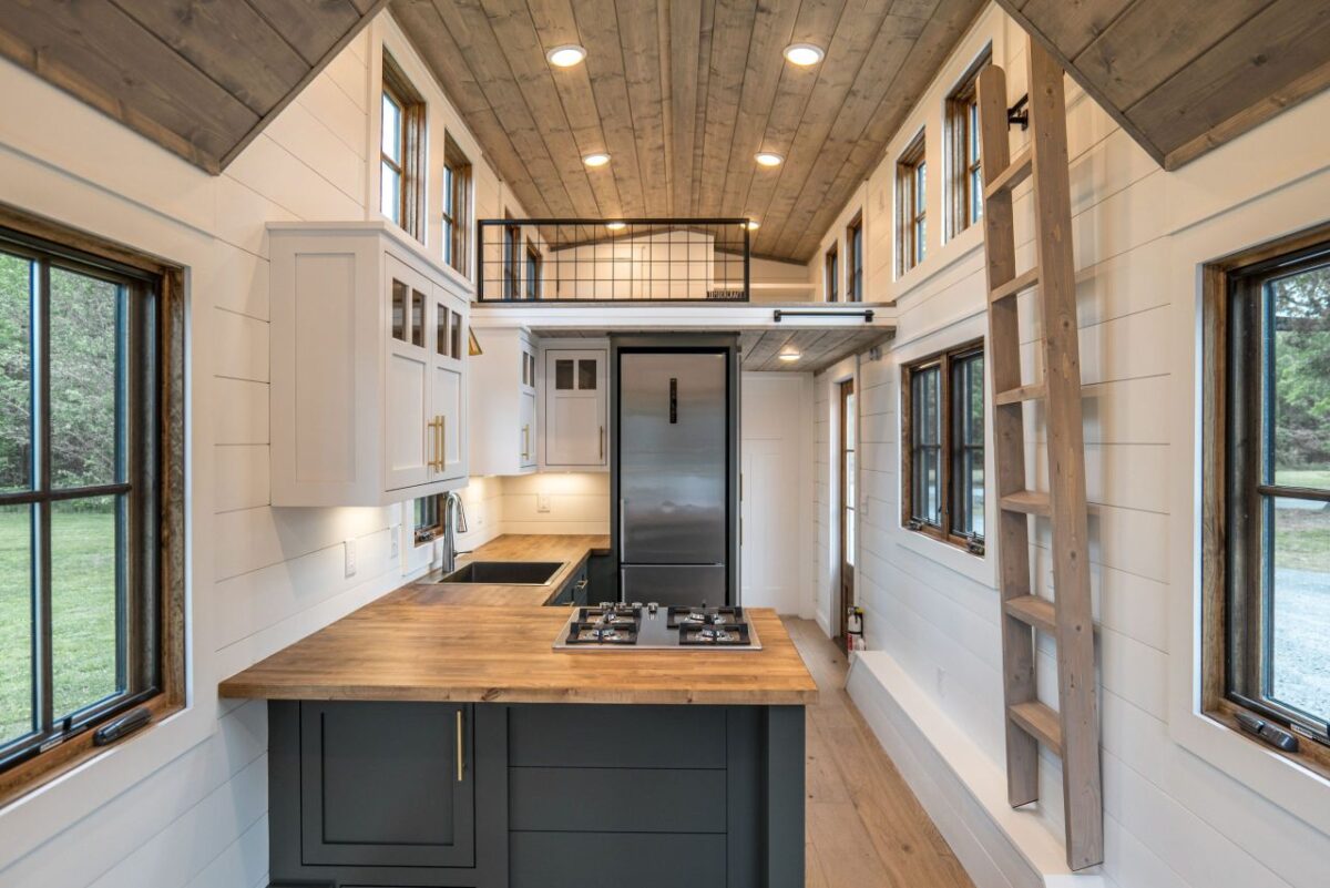 Teton is 34ft Cottagecore Tiny House With Two Bedrooms