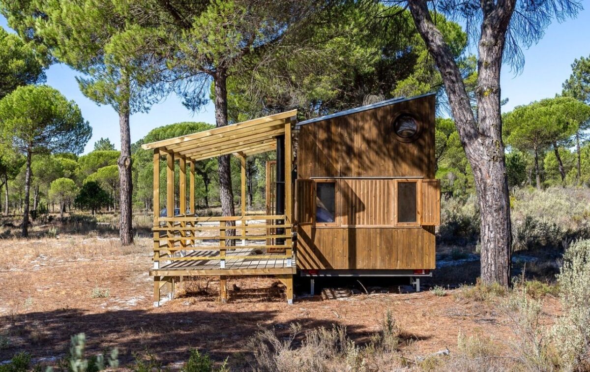 Atlantica Tiny House has Spacious Front Porch and Sleeps Four