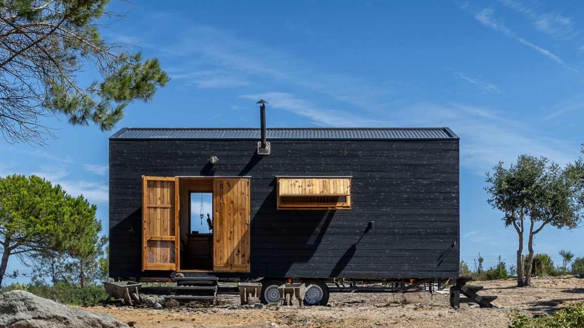 Morena Tiny House is a Mobile Haven With Rustic Wood Charm