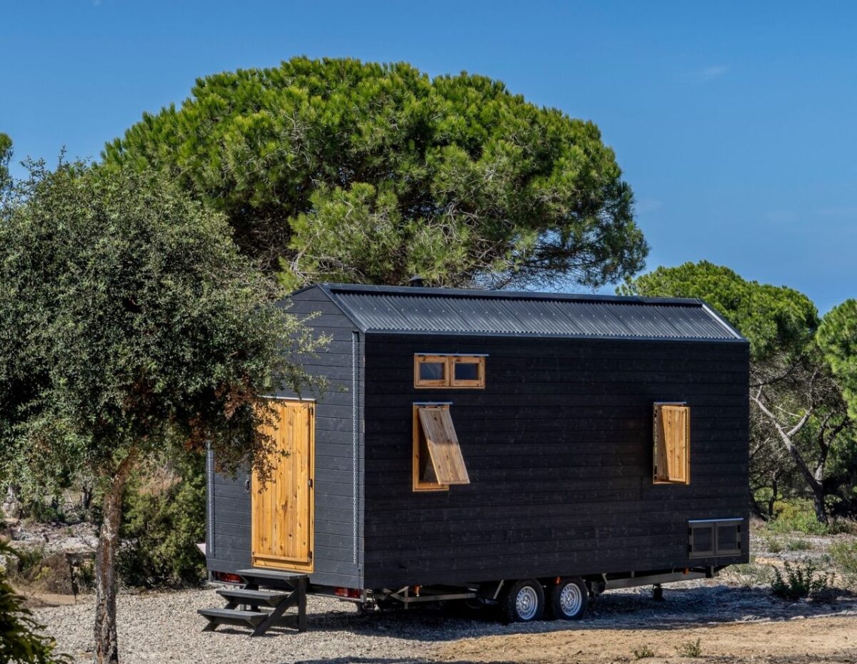 Morena Tiny House is a Mobile Haven With Rustic Wood Charm