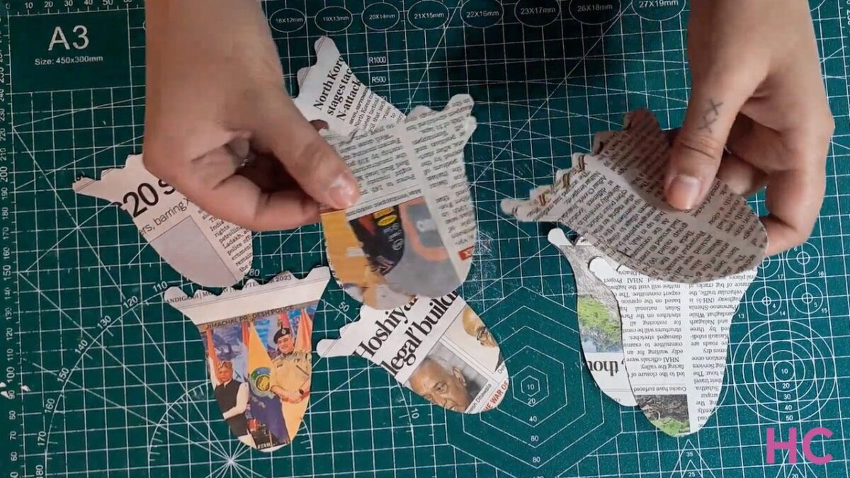 This Last-Minute Newspaper Ghost Garland is Effortless to Make
