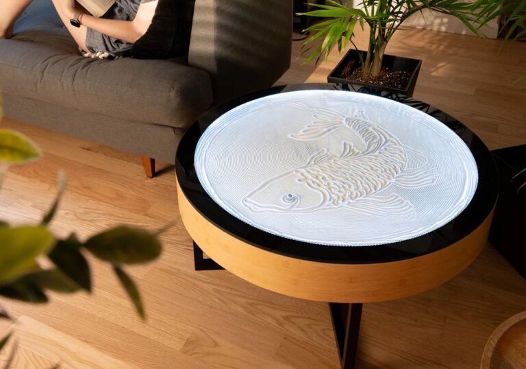 Oasis Table Features Kinetic Sand Art With App Control