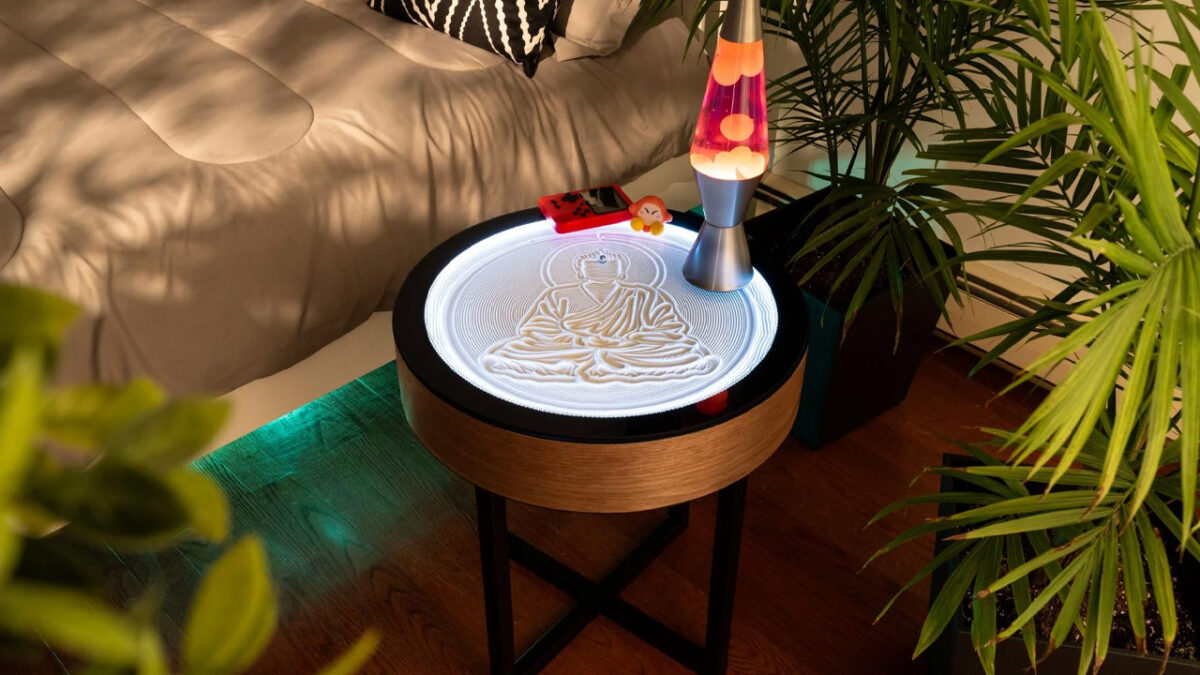 Oasis Table Features Kinetic Sand Art With App Control