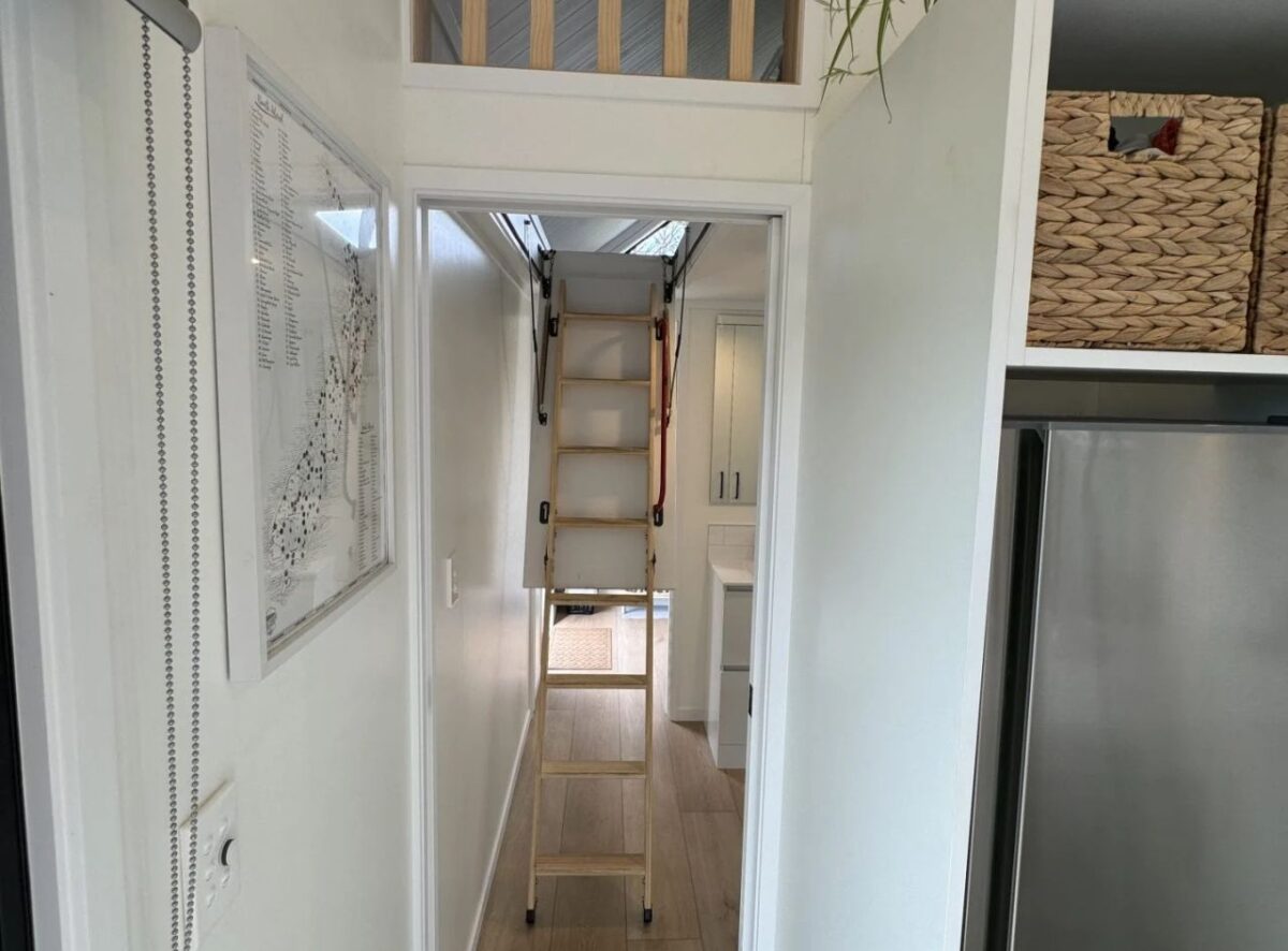 New Long Black Tiny House With Loft is Meant for Growing Family