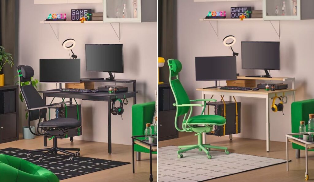 Utvisning Gaming Desk by IKEA Offers Adjustable Height Option