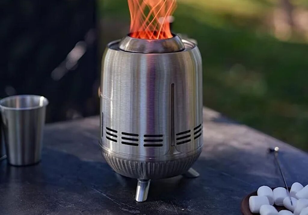 Portable Disco Smokeless FirePit Burns With Tornado Flame Effect