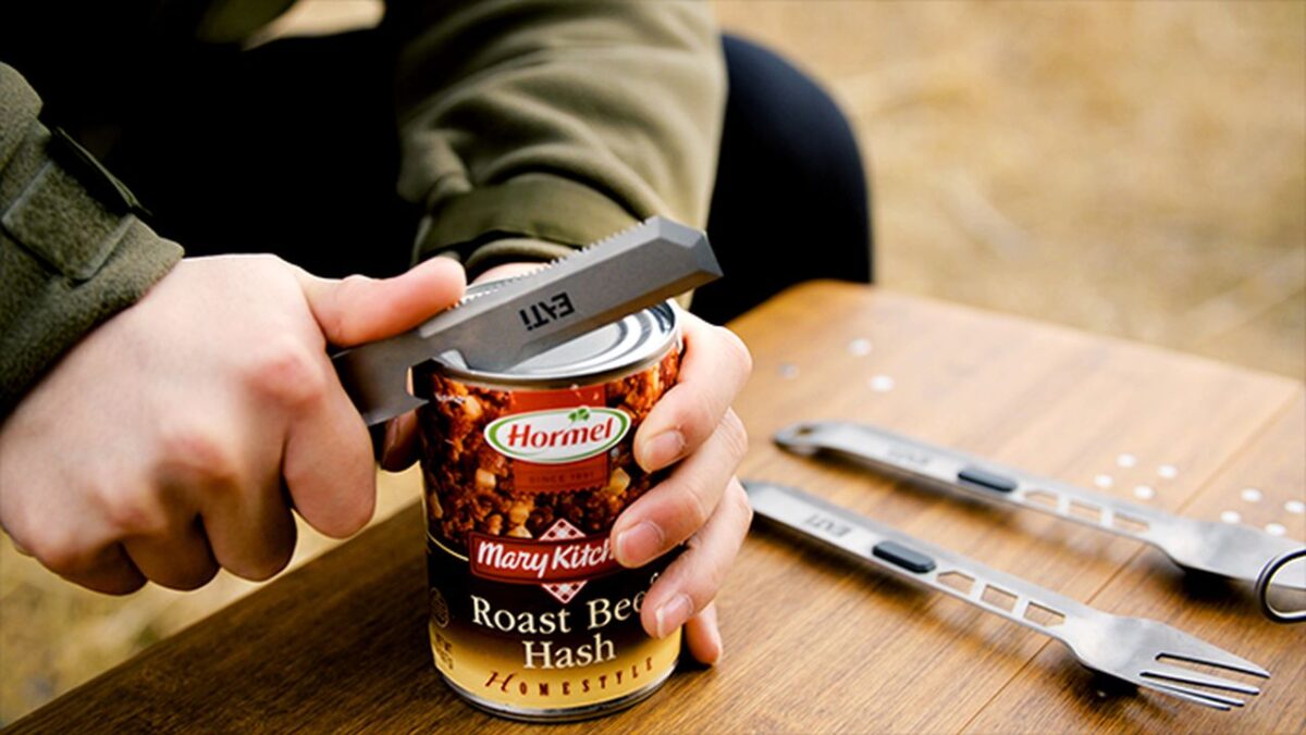 Magnetic Titanium Spoon, Fork, & Knife Set Does Dozen Tasks