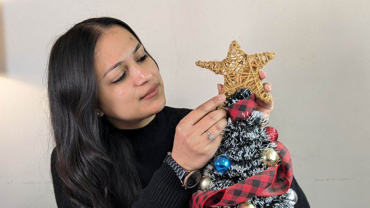 Jute Twine Star Tree Topper is Perfect for Tabletop Christmas Tree
