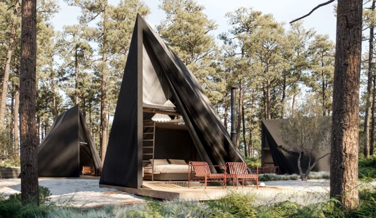 Softshell Tent is Two-Story Mobile Shelter for Glamping in Winters