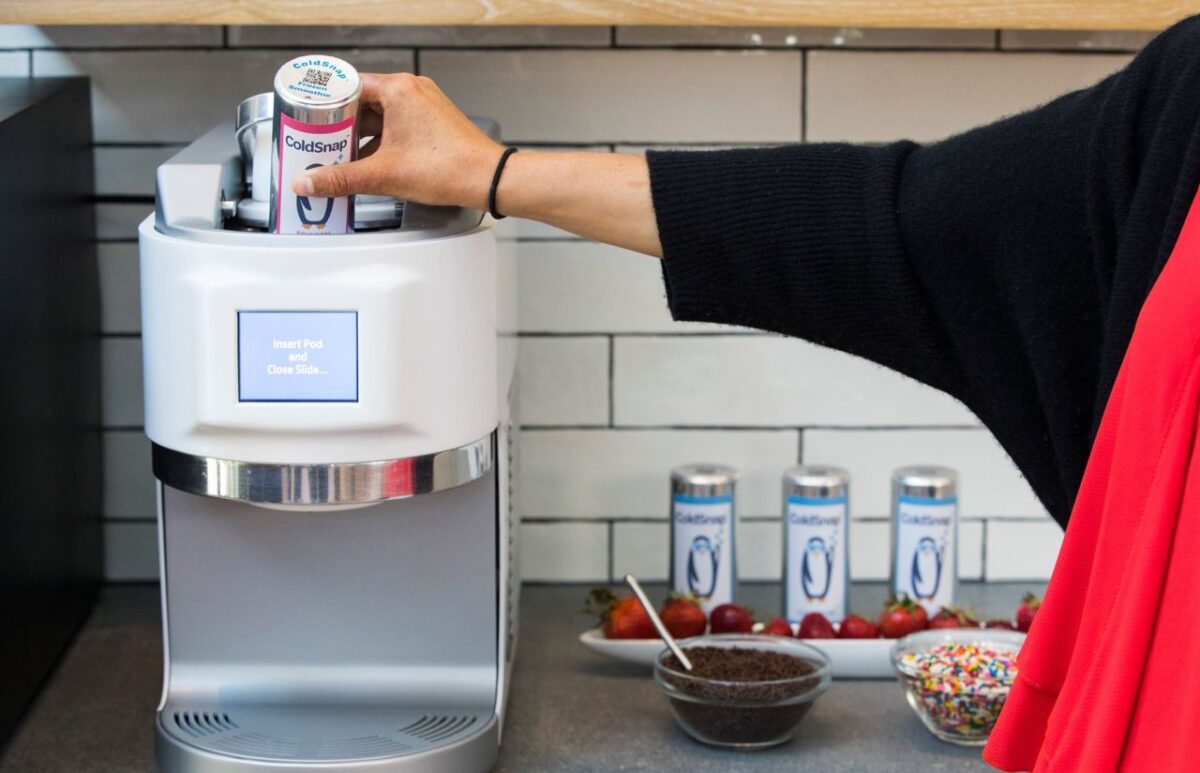 ColdSnap Ice Cream Maker Serves Frozen Treats in Just 2 Minutes