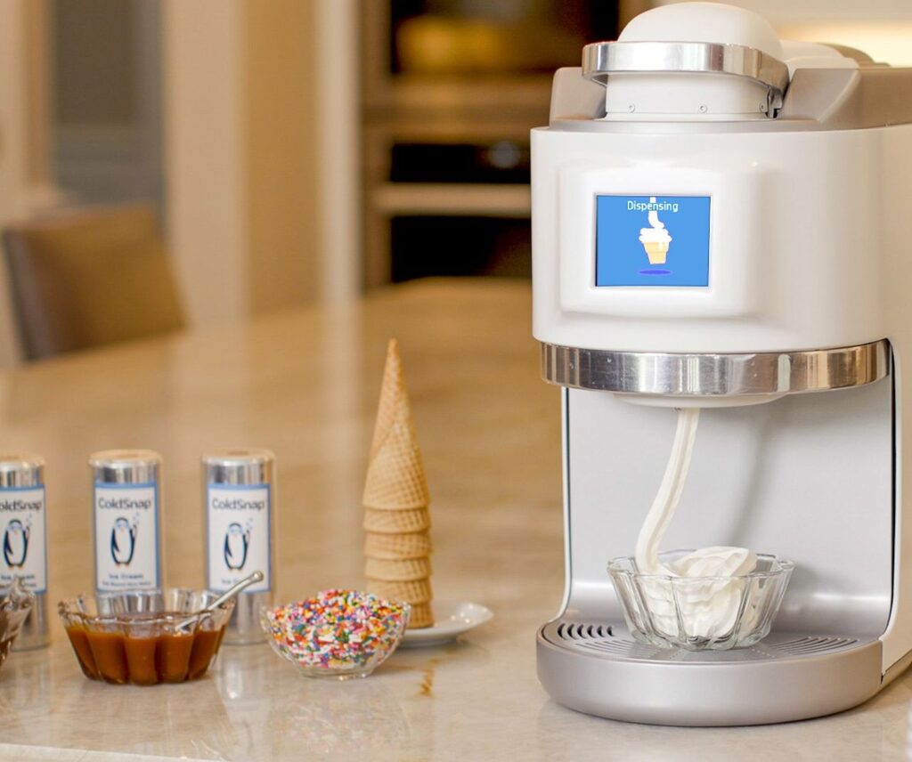 ColdSnap Ice Cream Maker Serves Frozen Treats in Just 2 Minutes