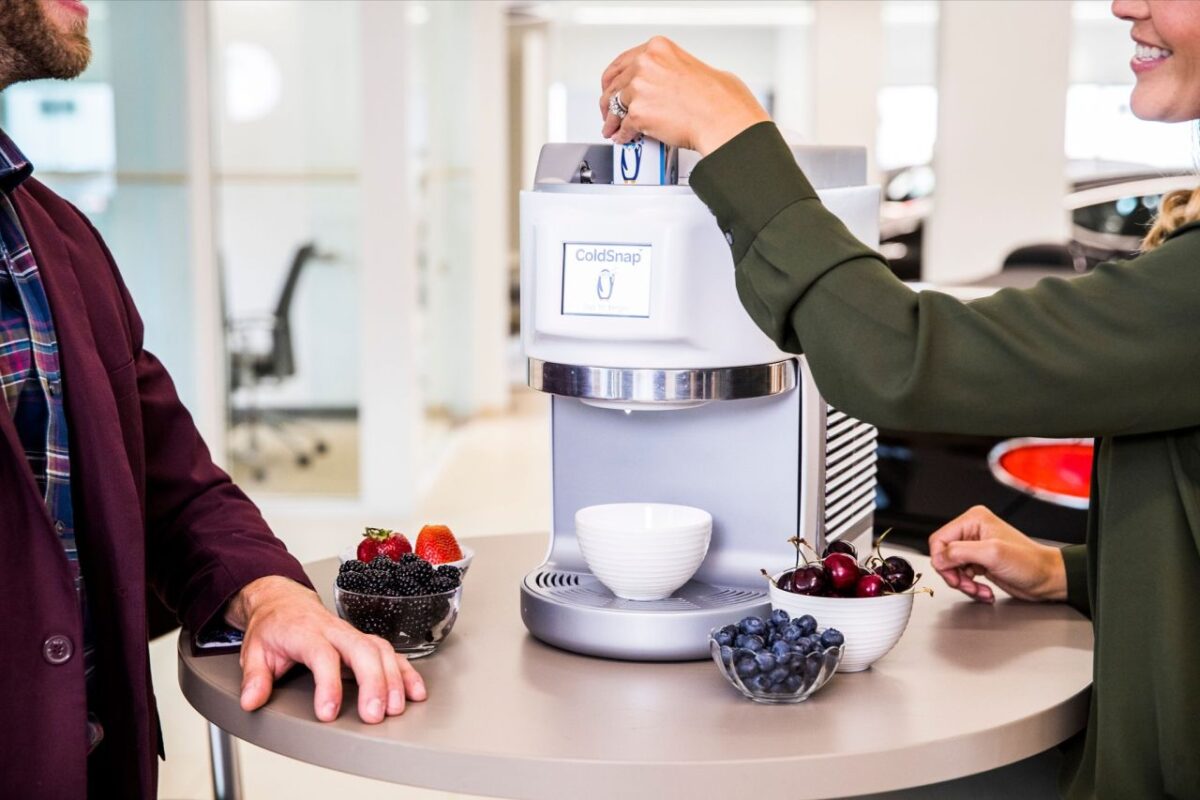 ColdSnap Ice Cream Maker Serves Frozen Treats in Just 2 Minutes