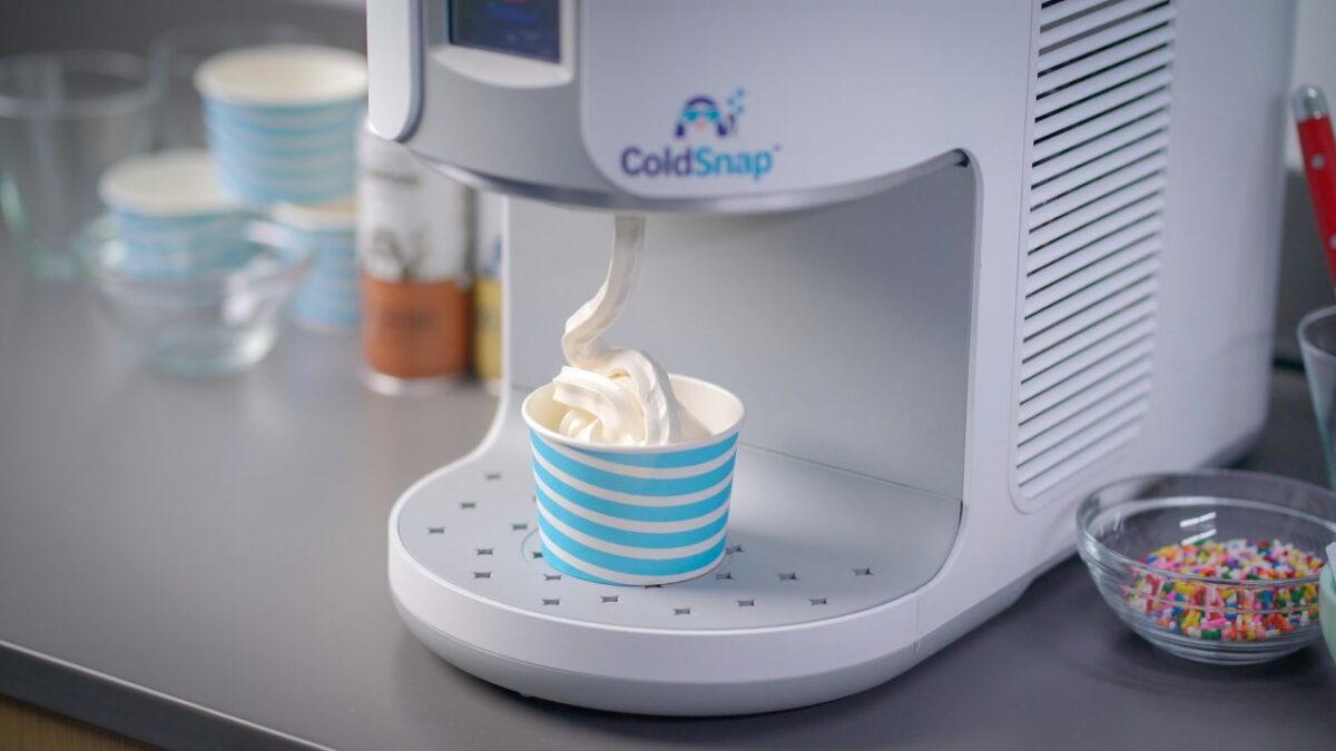 ColdSnap Ice Cream Maker Serves Frozen Treats in Just 2 Minutes