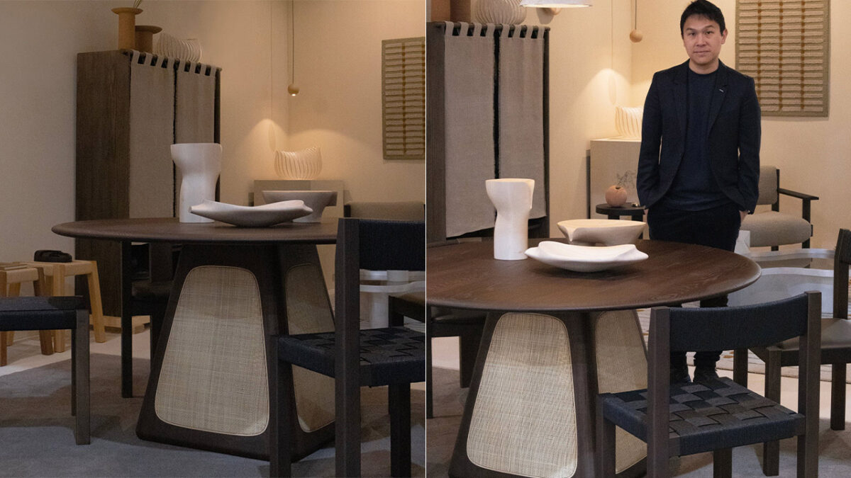 Gabriel Tan Showcases Rattan as the Star of Monumental Table