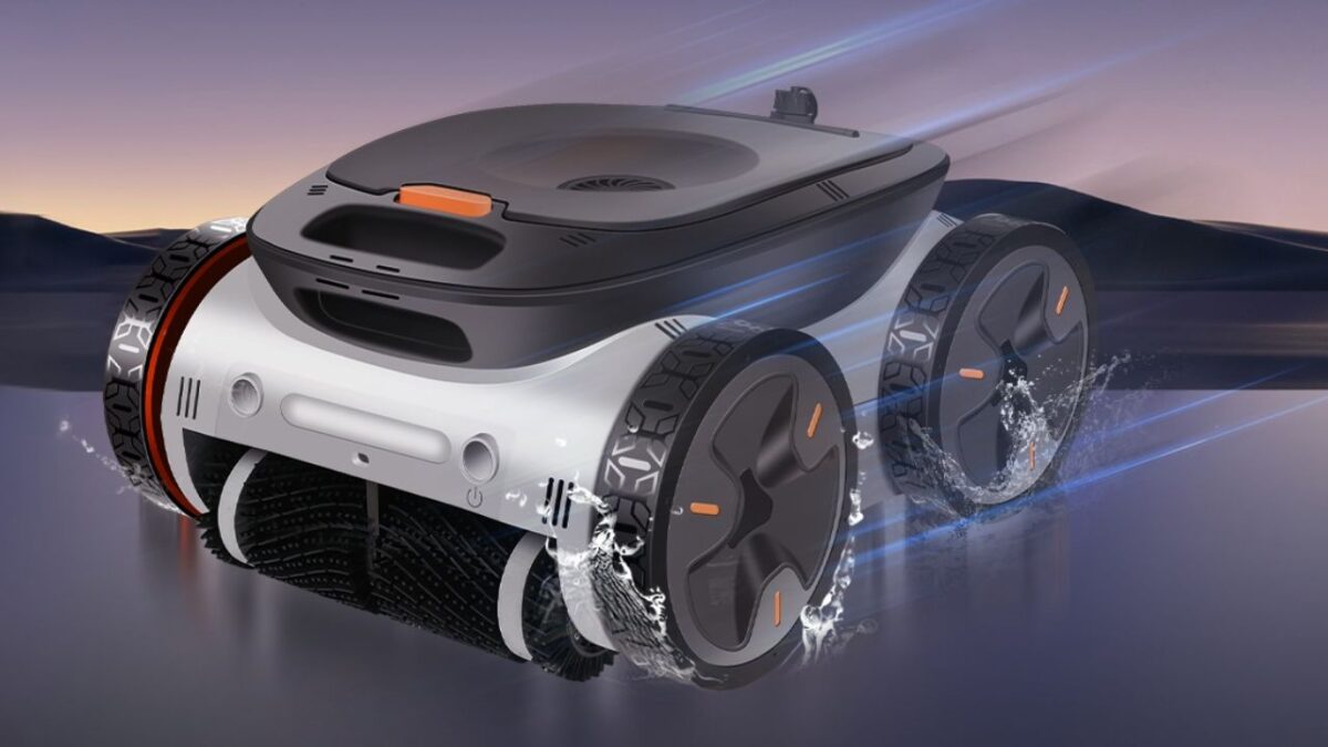 Hydro Puls Robotic Pool Cleaner Scrubs Floor, Walls, & Cleans Surface