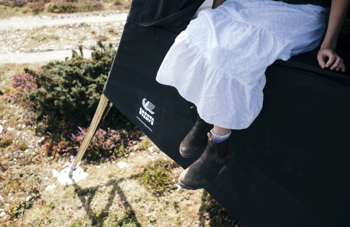 K-Tent Perches Above Ground Like a Treehouse on Its Tripod Legs