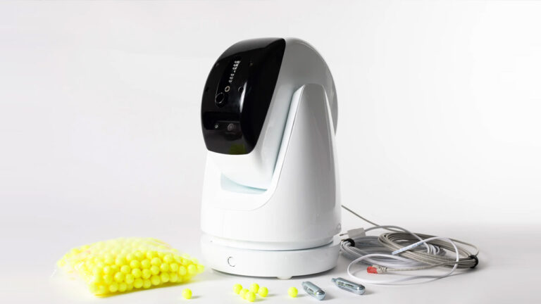 Paintball Shooting Security Camera Targets & Fires Pellets