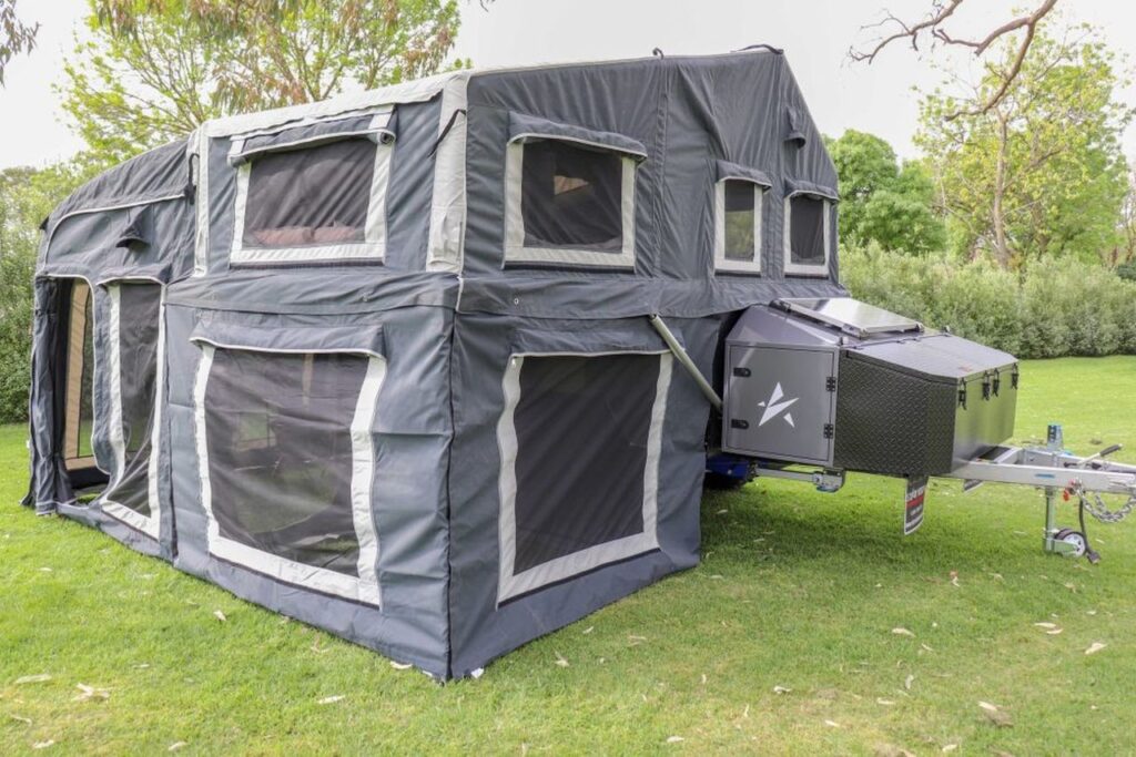 A1 Star Vision Off-Grid Trailer Expands Into Spacious Campsite