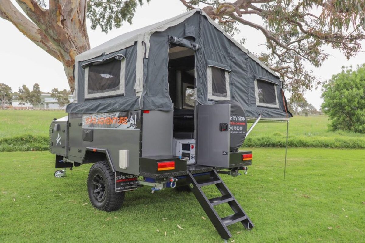 A1 Star Vision Off-Grid Trailer Expands Into Spacious Campsite