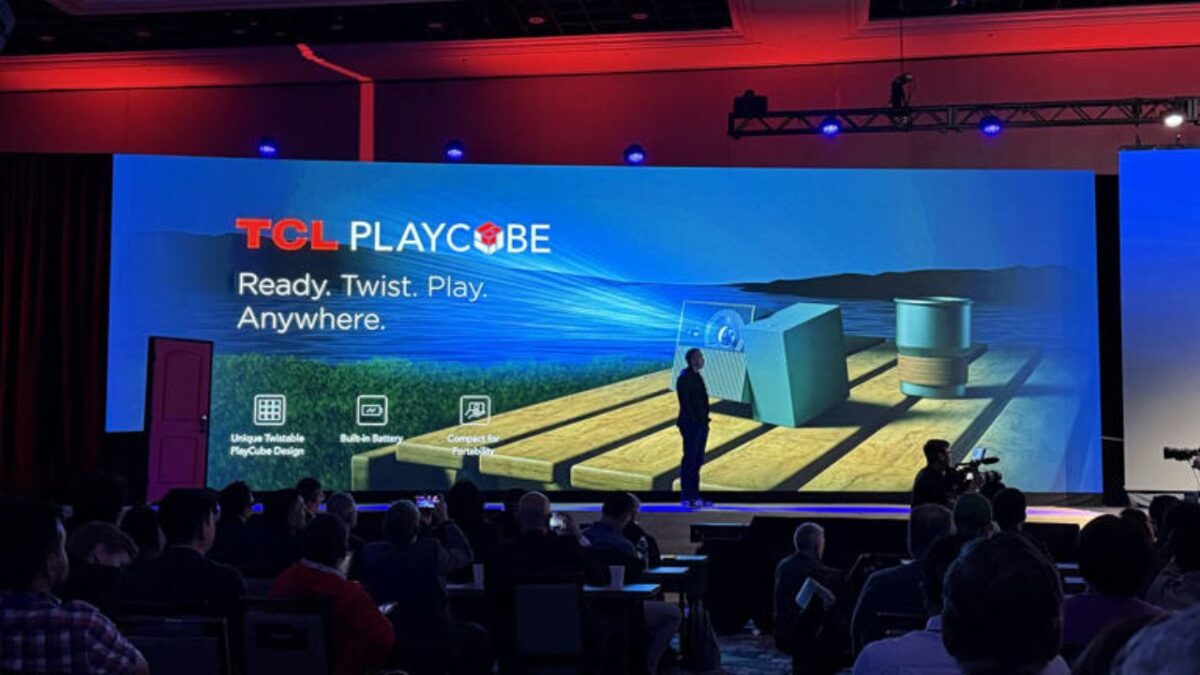TCL’s Playcube Portable Projector is Inspired by the Rubik Cube