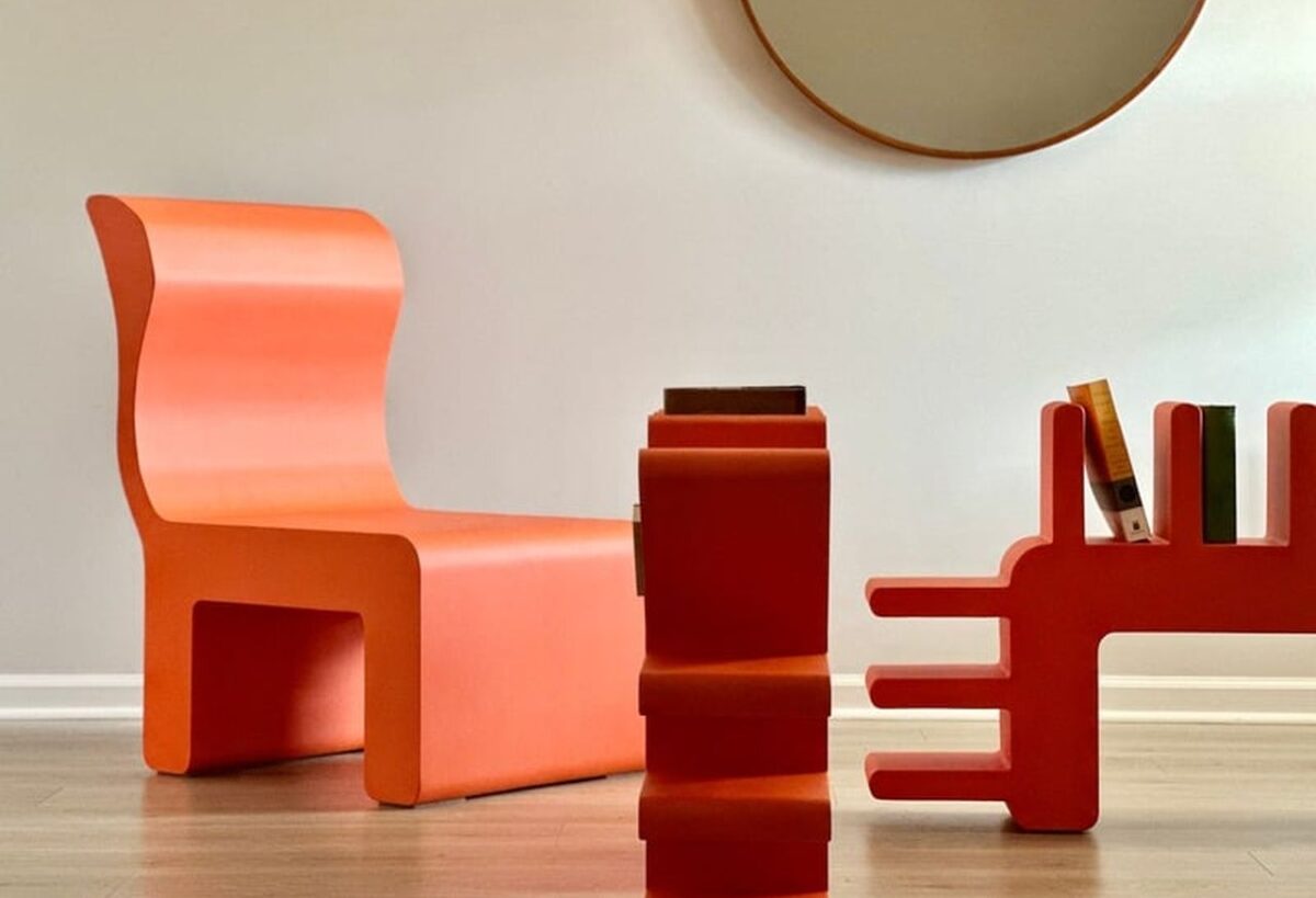 Book Monster Unites Reading Chair and Bookshelf as One