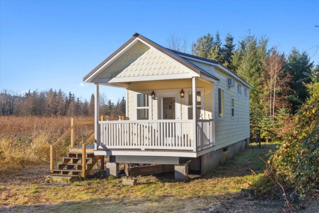 Cottagecore Tiny House With Front Porch can be Yours for $87,000