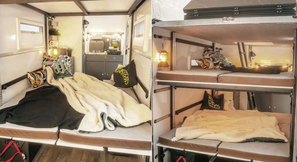 Cube 3 Trailer can be Used for Transport, Living and Camping