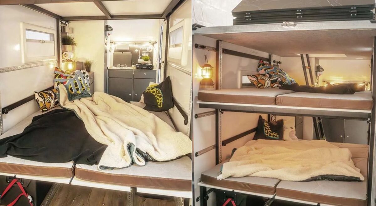 Cube 3 Trailer can be Used for Transport, Living and Camping