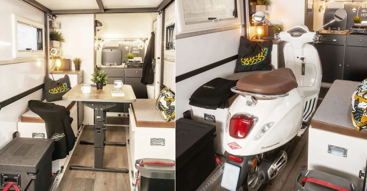 Cube 3 Trailer can be Used for Transport, Living and Camping