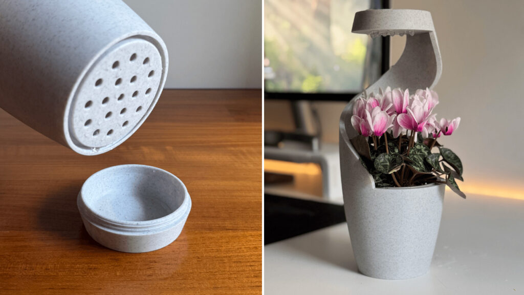 Eve 3D-Printed Planter Mimics Raindrops to Water Your Desk Plant