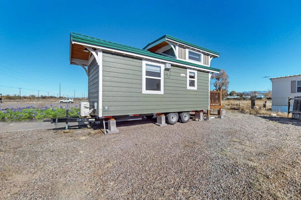 Evergreen Tiny House is Cottage on Wheels With Country Charm