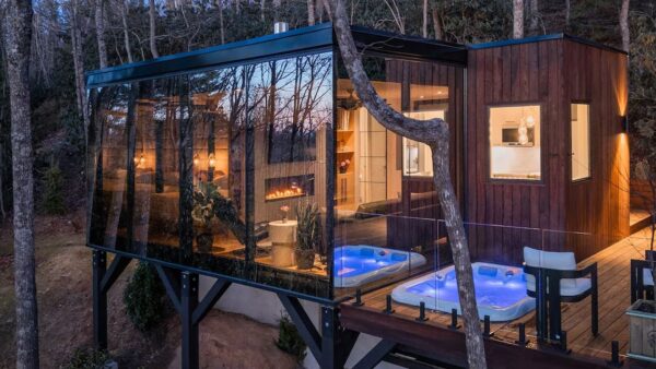 Fitz Mirror House is Luxury Airbnb in North Carolina Wilderness