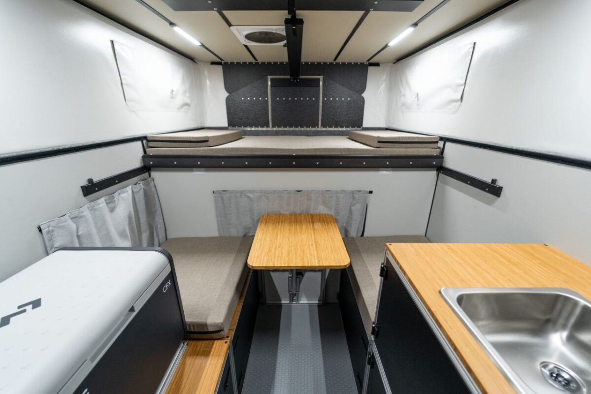 CampOut Slide-In Truck Camper Features Modular Interior Design