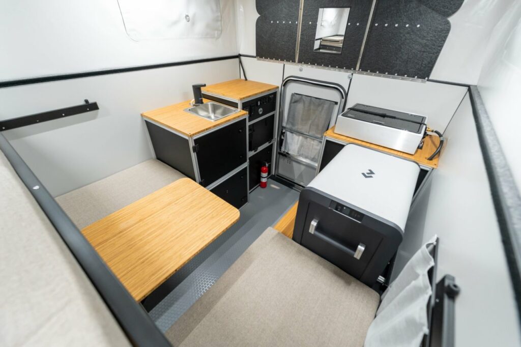 CampOut Slide-In Truck Camper Features Modular Interior Design