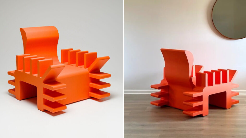 Book Monster Unites Reading Chair and Bookshelf as One