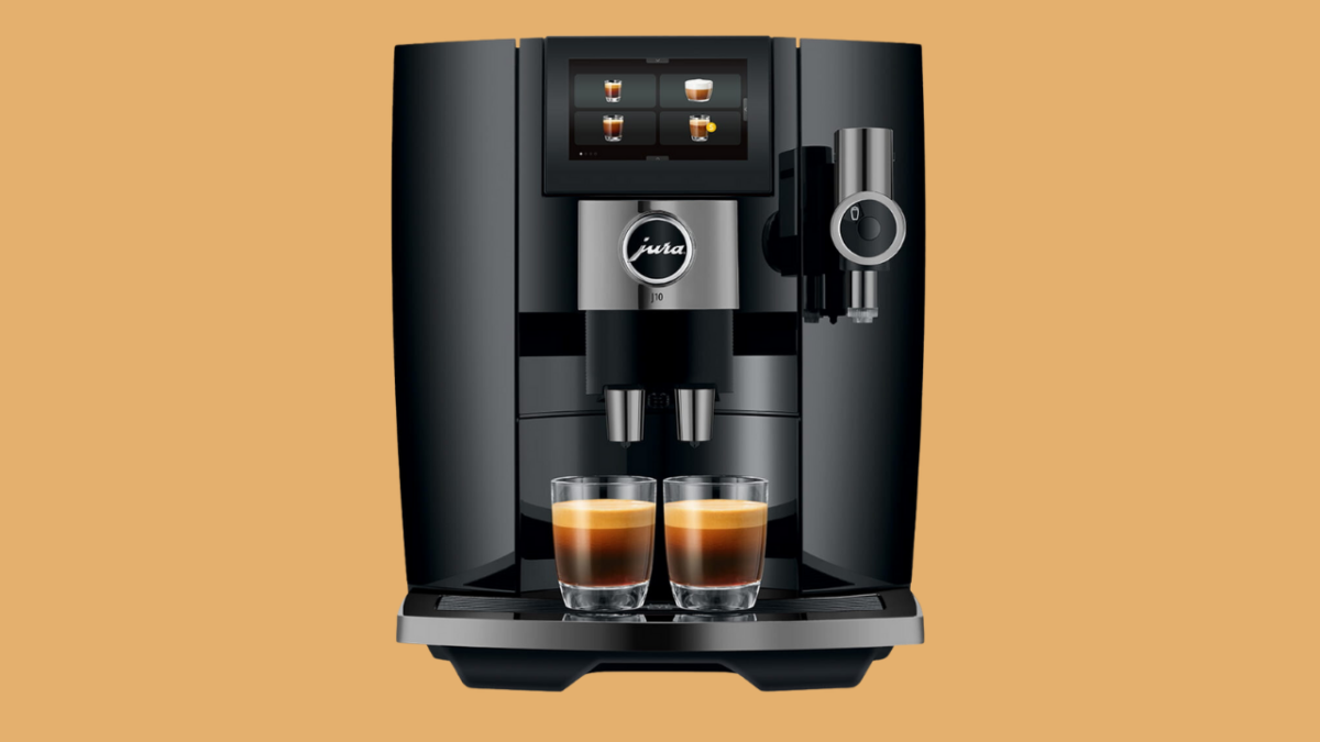 JURA J10 Coffee Machine Brews 42 Hot and Cold Beverages