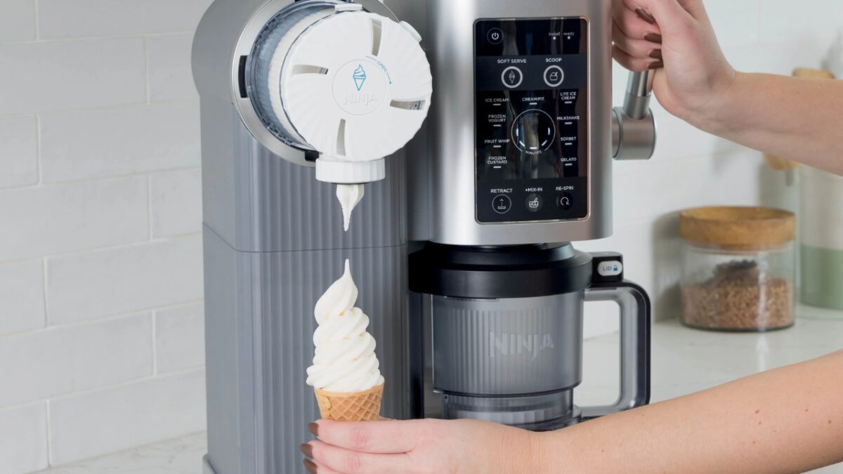 Ninja Swirl Countertop Ice Cream Maker Serves Soft Serve at Home