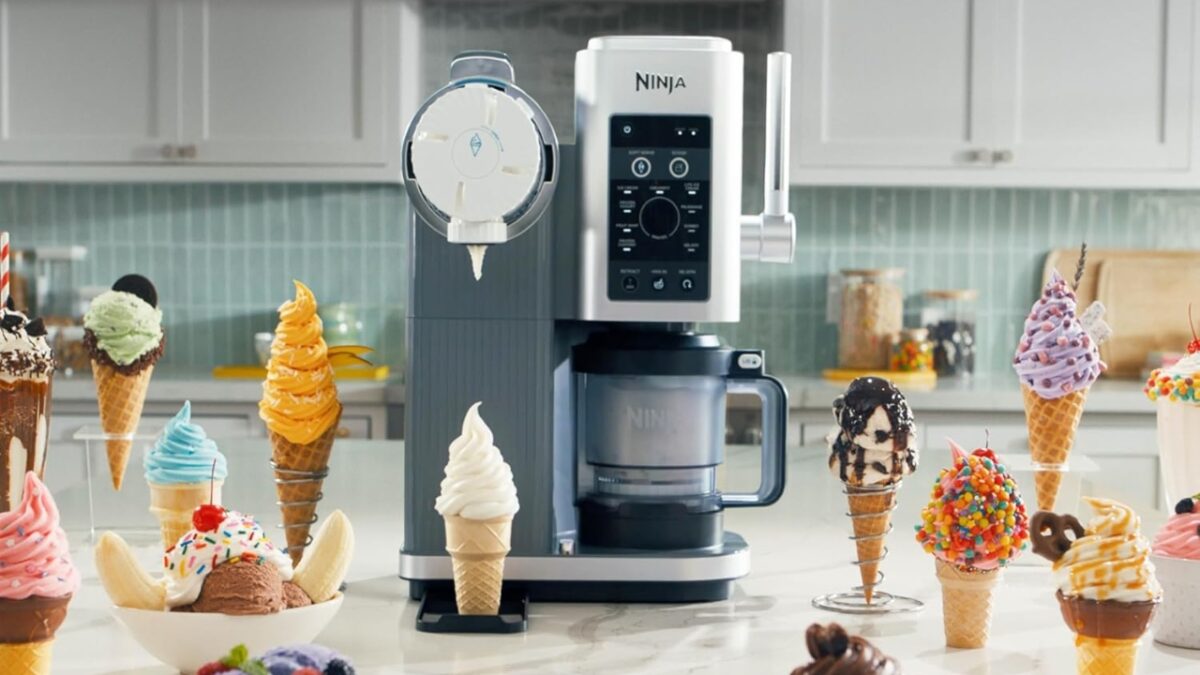 Ninja Swirl Countertop Ice Cream Maker Serves Soft Serve at Home