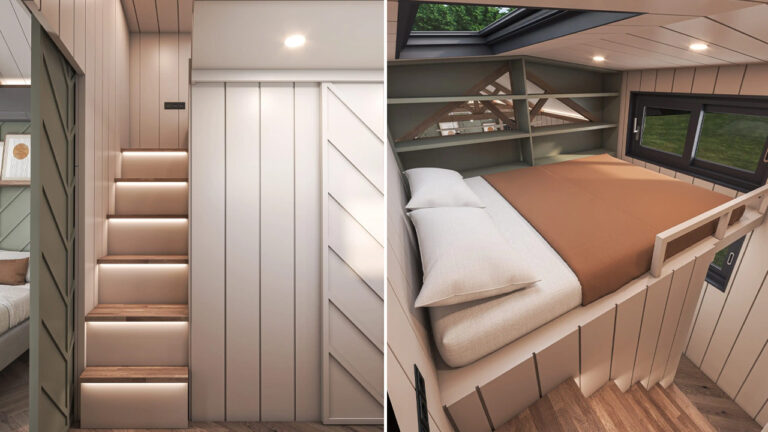 Two-Bedroom Ruby Tiny House Offers Indoor-Outdoor Connectivity