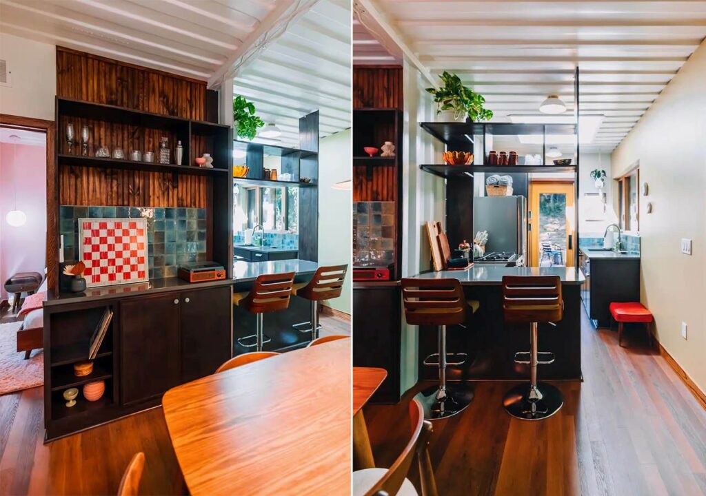 Ellwood Box Hop Shipping Container Home Perches Over Waterfall