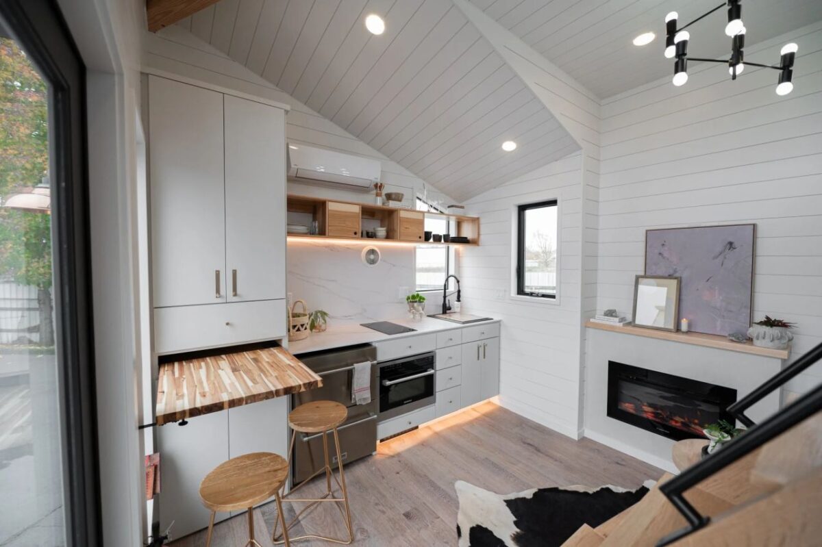 Urban Park Studio Tiny House Offers Sleek Space-Saving Design