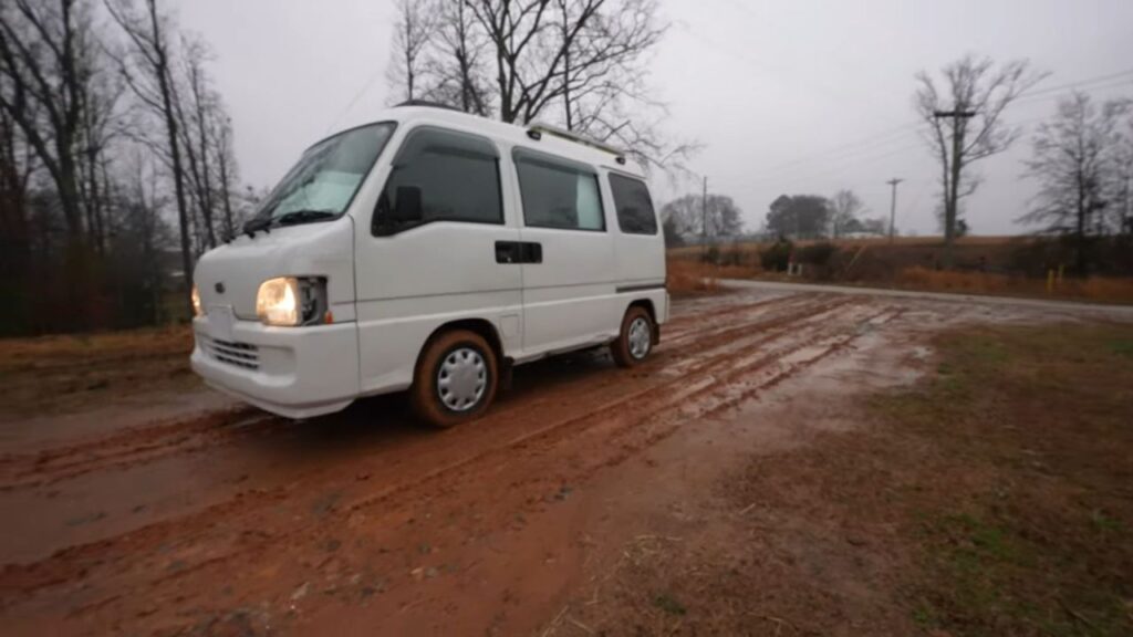 YouTuber Turns 1999 Subaru Van Into Smallest Off-Grid Camper
