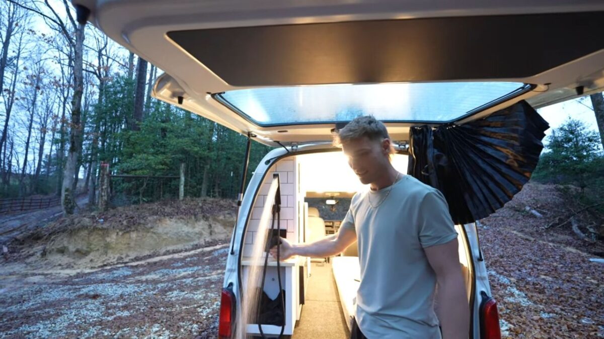 YouTuber Turns 1999 Subaru Van Into Smallest Off-Grid Camper