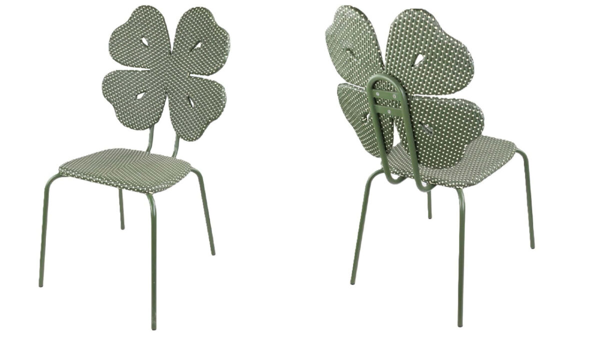 Clover-Shaped Lucky Seat has Suavity of Parisian Bistro Chair